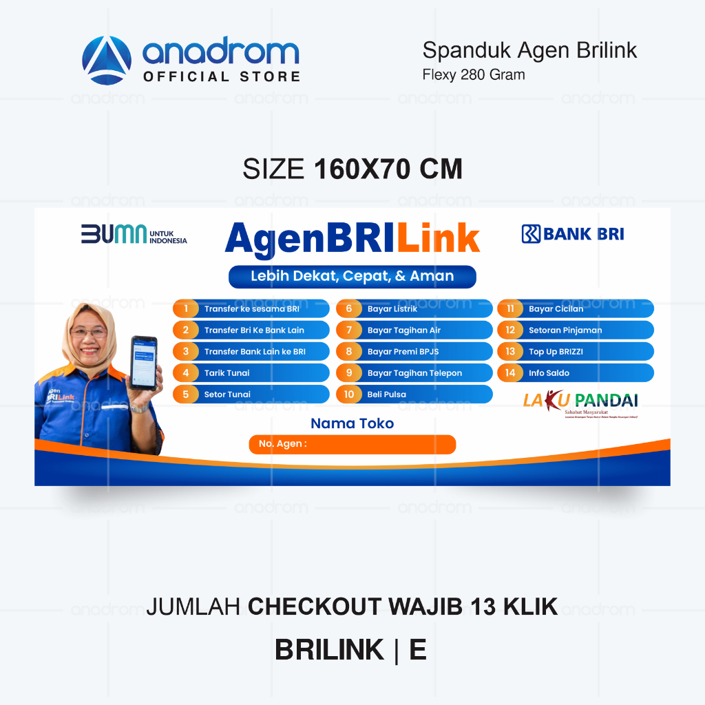 Jual Spanduk Atribut Wajib Agen Brilink | Banner Agen Brilink ...