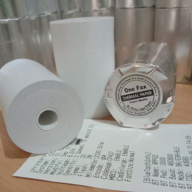 Jual Kertas Thermal Roll Edc 57 x 40 Struk Kasir roll | Shopee Indonesia