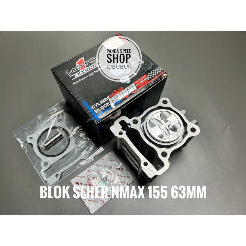 Jual BLOK SEHER MOTO 1 NMAX 155 AEROX 155 R15 3V VVA VIXION V3 R15 V4 63 MM BORE UP KIT | Shopee ...
