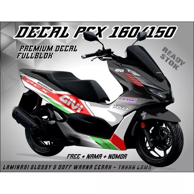 Jual Decal stiker variasi motor honda pcx 150/160 fullbody | Shopee ...