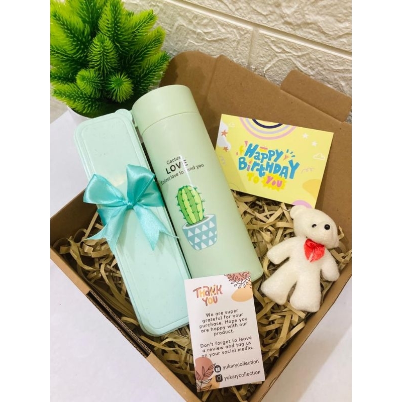 Jual Hampers Botol Minum Kaktus/ Gift Box Botol Minum/ Hadiah Ulang ...