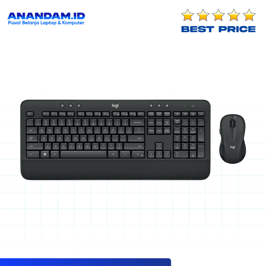 Jual Logitech MK545 Advanced Keyboard Mouse Wireless Full Size | Shopee ...