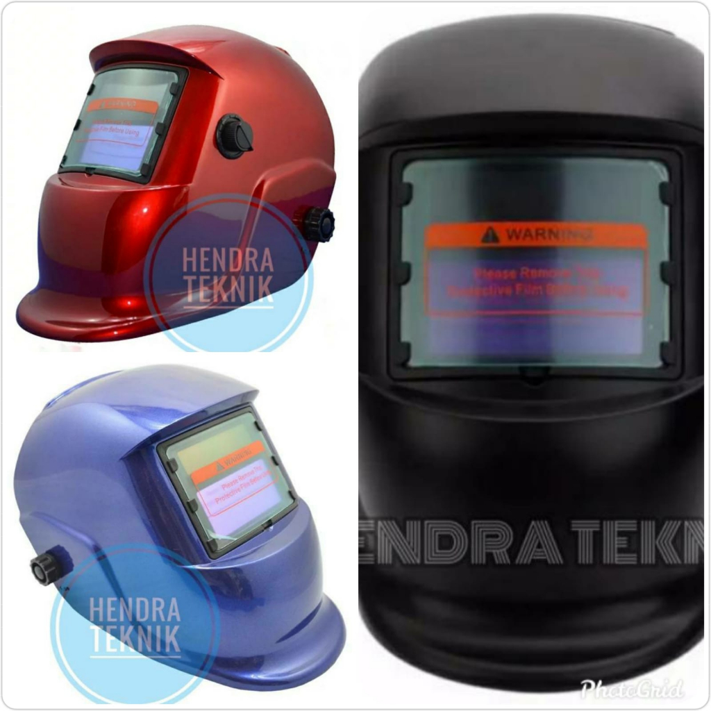 Jual TOPENG LAS OTOMATIS WARNA MERAH BIRU FULL KEDOK LAS OTOMATIS GELAP ...