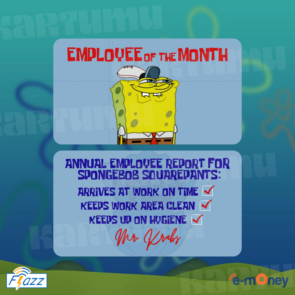 Jual [KARTUMU] KARTU E-MONEY MANDIRI / FLAZZ BCA GEN 2 SPONGEBOB ...