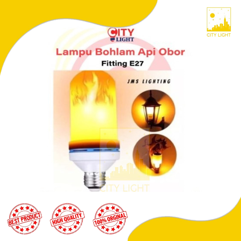 Jual Lampu Api LED Obor 9 Watt (3Watt + 3Watt + 3Watt) 3 mode Lampu ...
