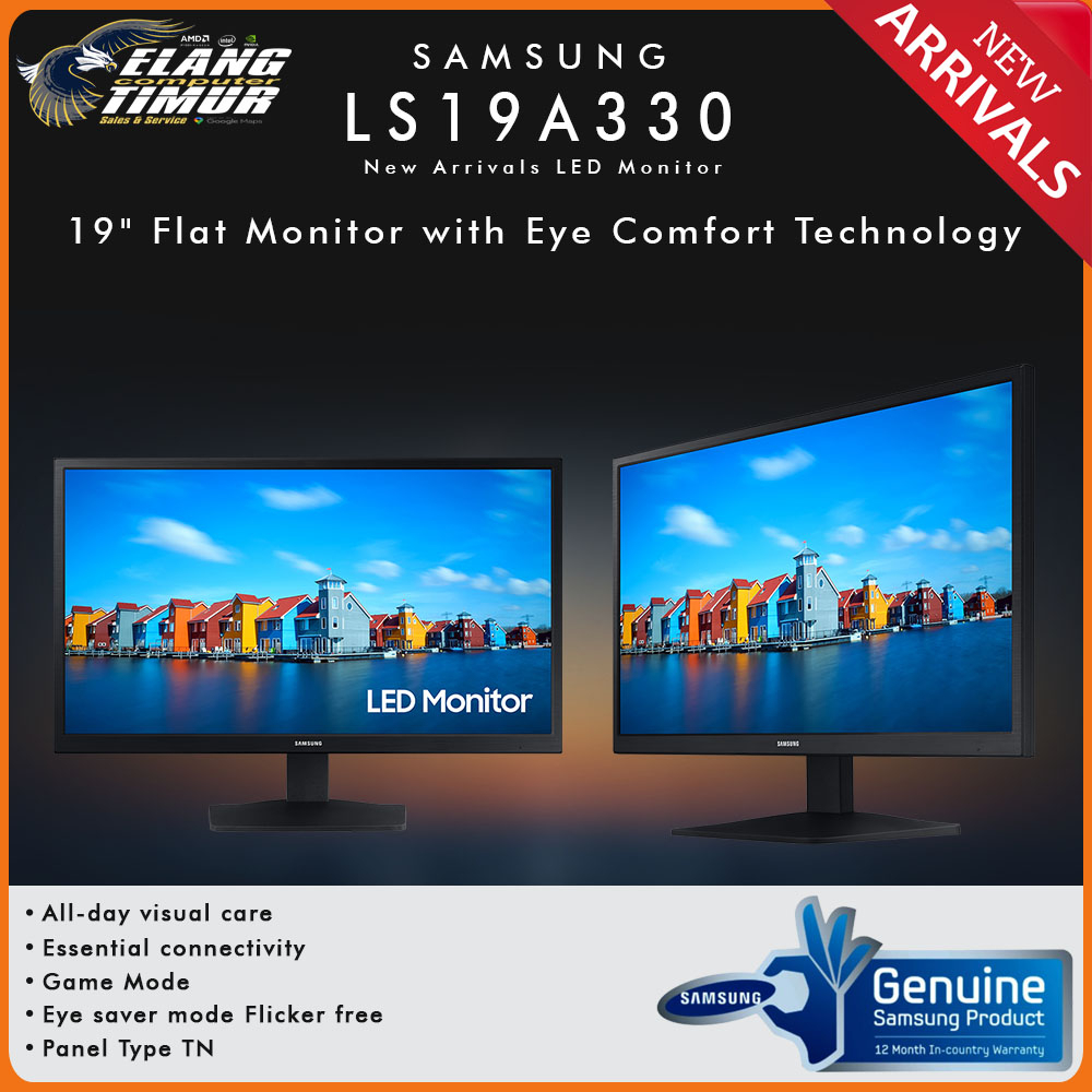 Jual Monitor Samsung 19 SA33 - Gaming Mode Ready | Shopee Indonesia