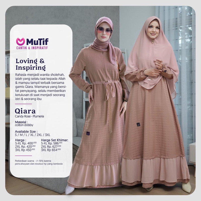Jual MUTIF QIARA | Mutif Qiara candy rose | MUTIF TERBARU | Shopee ...