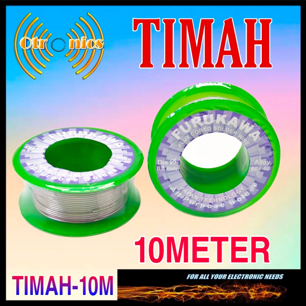 Jual Timah Solder FURUKAWA FLUX Cored Wire 0.8mm (5Meter 10meter ...