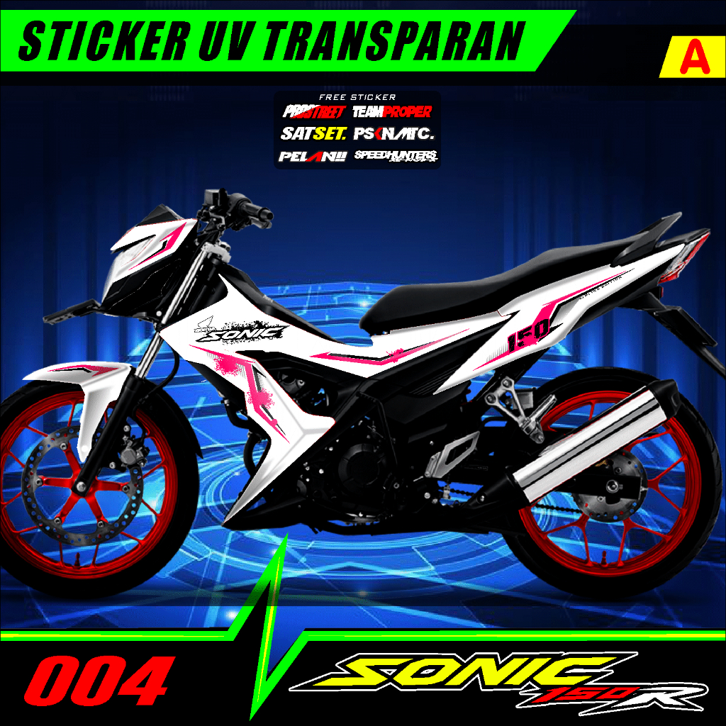 Jual Striping Stiker Sonic 150R Transparan Custom List KEREN Terbaru ...
