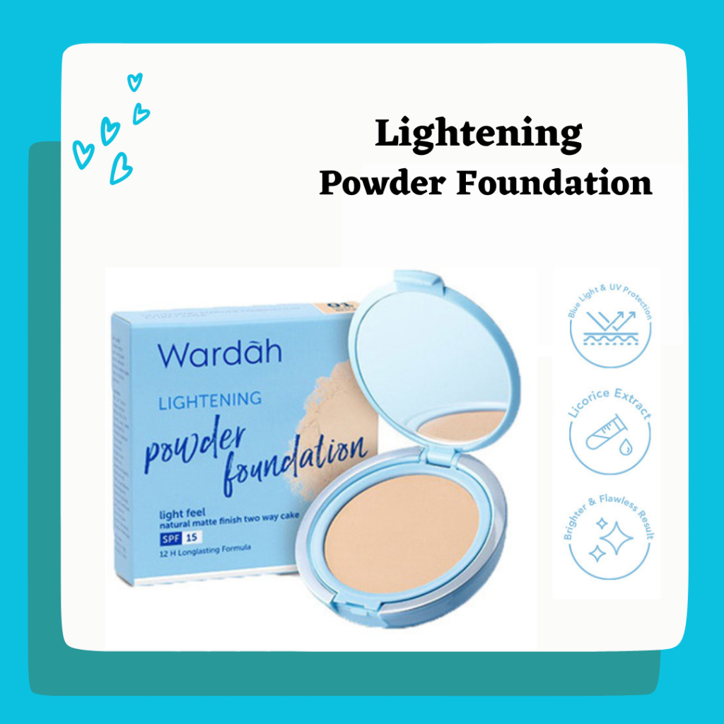 Jual Wardah Lightening Powder Foundation Light Feel & Extra Cover ...