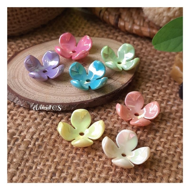 Jual (12 biji) MANIK KELOPAK BUNGA EMPAT 15 mm | Shopee Indonesia