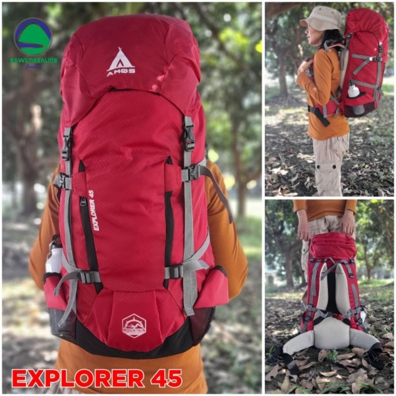 Jual Tas Pendaki Gunung 45L / Tas Keriel Carrier 45 Liter up 50L ...