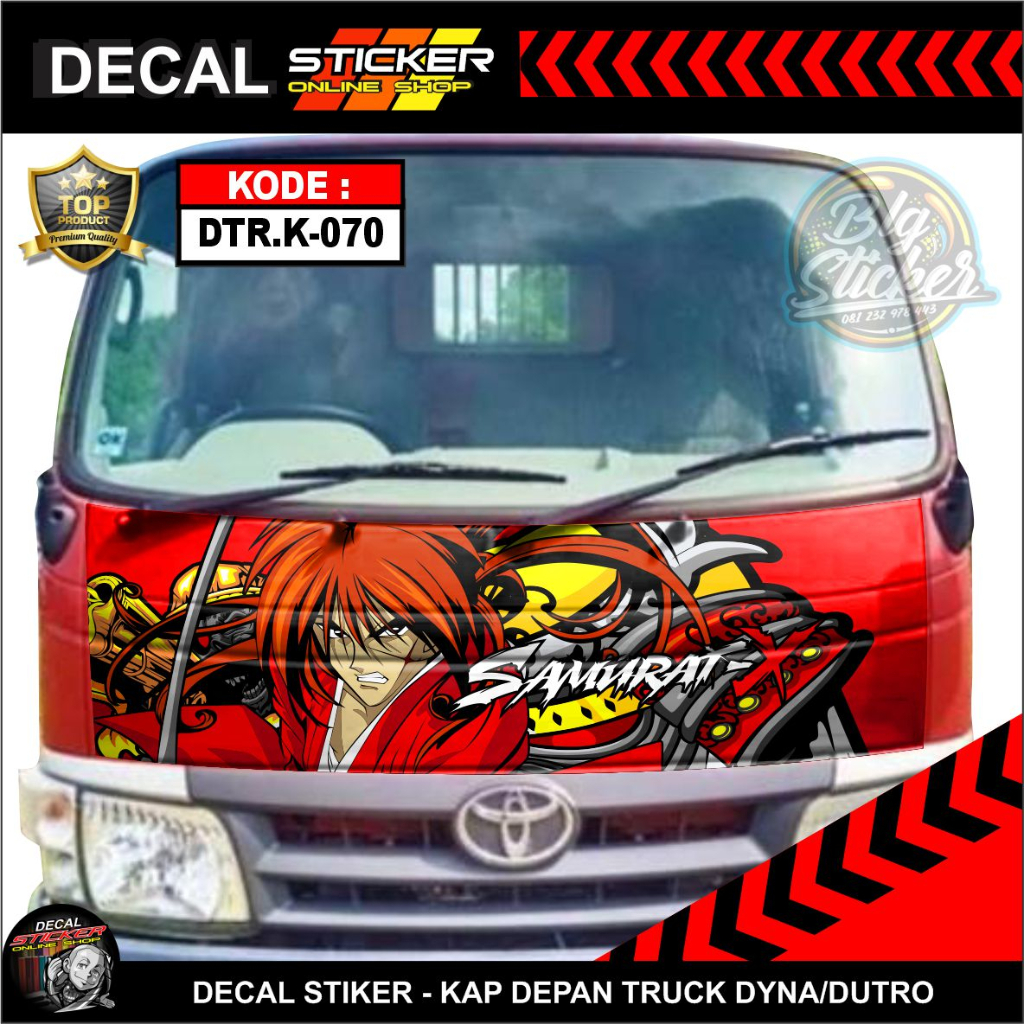 Jual STIKER KAP DUTRO DYNA SAMURAI DECAL STICKER TRUCK | Shopee Indonesia
