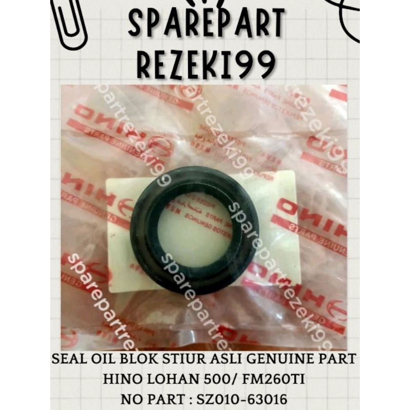 Jual Seal Oil Blok Stiur Hino Lohan Asli Genuine Part (SZ010-63016 ...