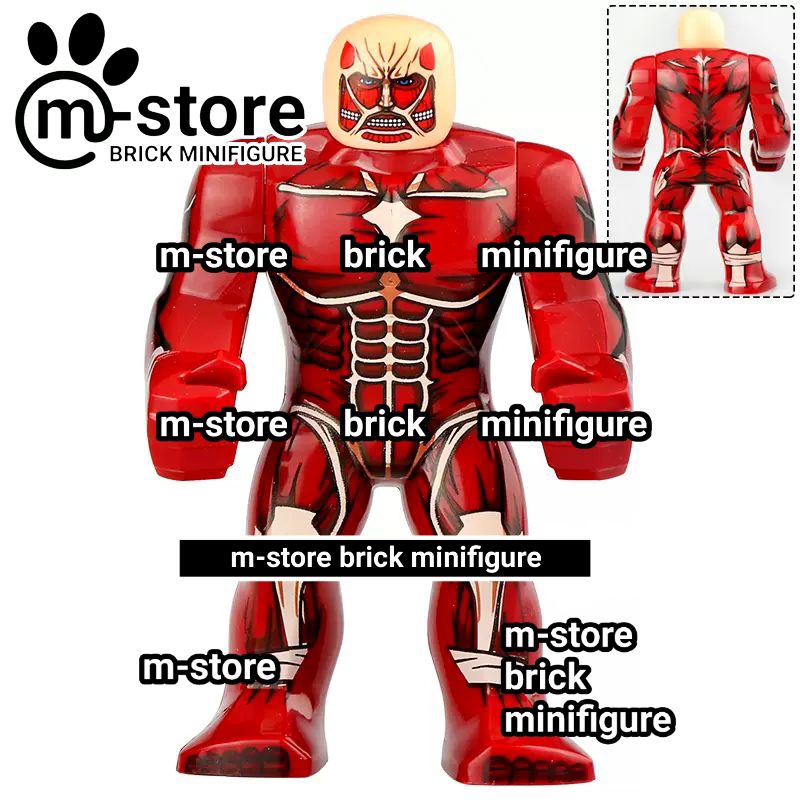 Jual brick attack on titan colossal titan big toy figure | Shopee Indonesia
