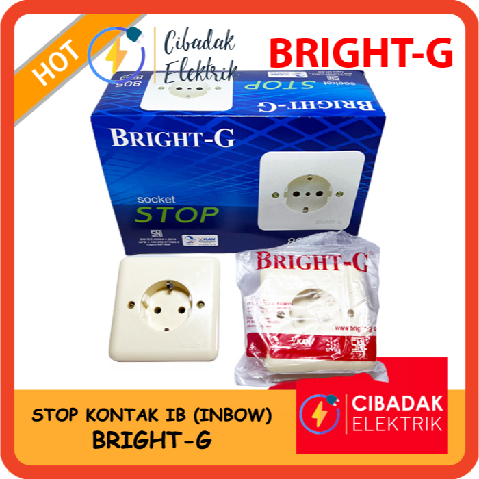 Jual STOP KONTAK IB BRIGHT-G / COLOKAN LISTRIK INBOW BRIGHT G SNI MURAH ...