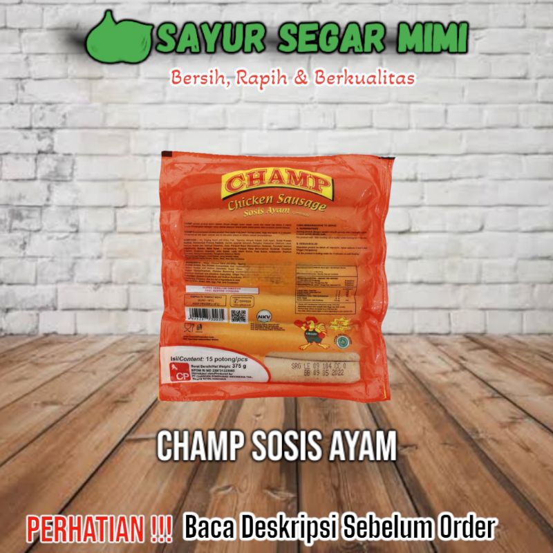 Jual Champ Sosis Ayam Chicken Sausage 375g Shopee Indonesia