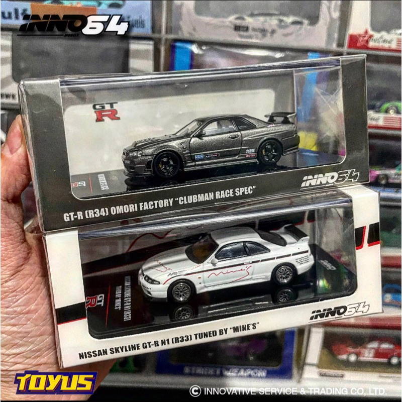 Jual Inno64 Inno - SET OF 2 R34 OMORI CLUBMAN AND R33 TUNED BY MINES ...