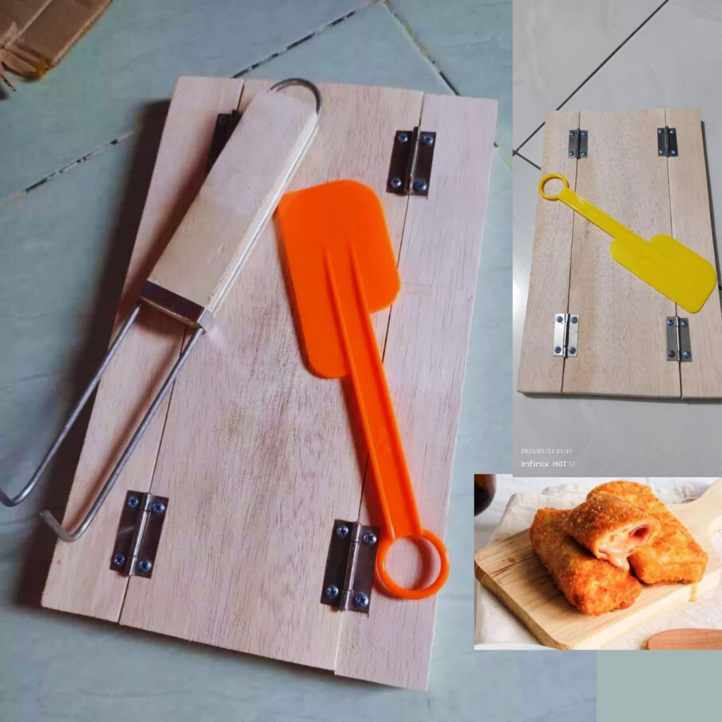 Jual Papan Lipat Risol Alat Lipat Risoles Bonus Solet Plastik cetakan ...