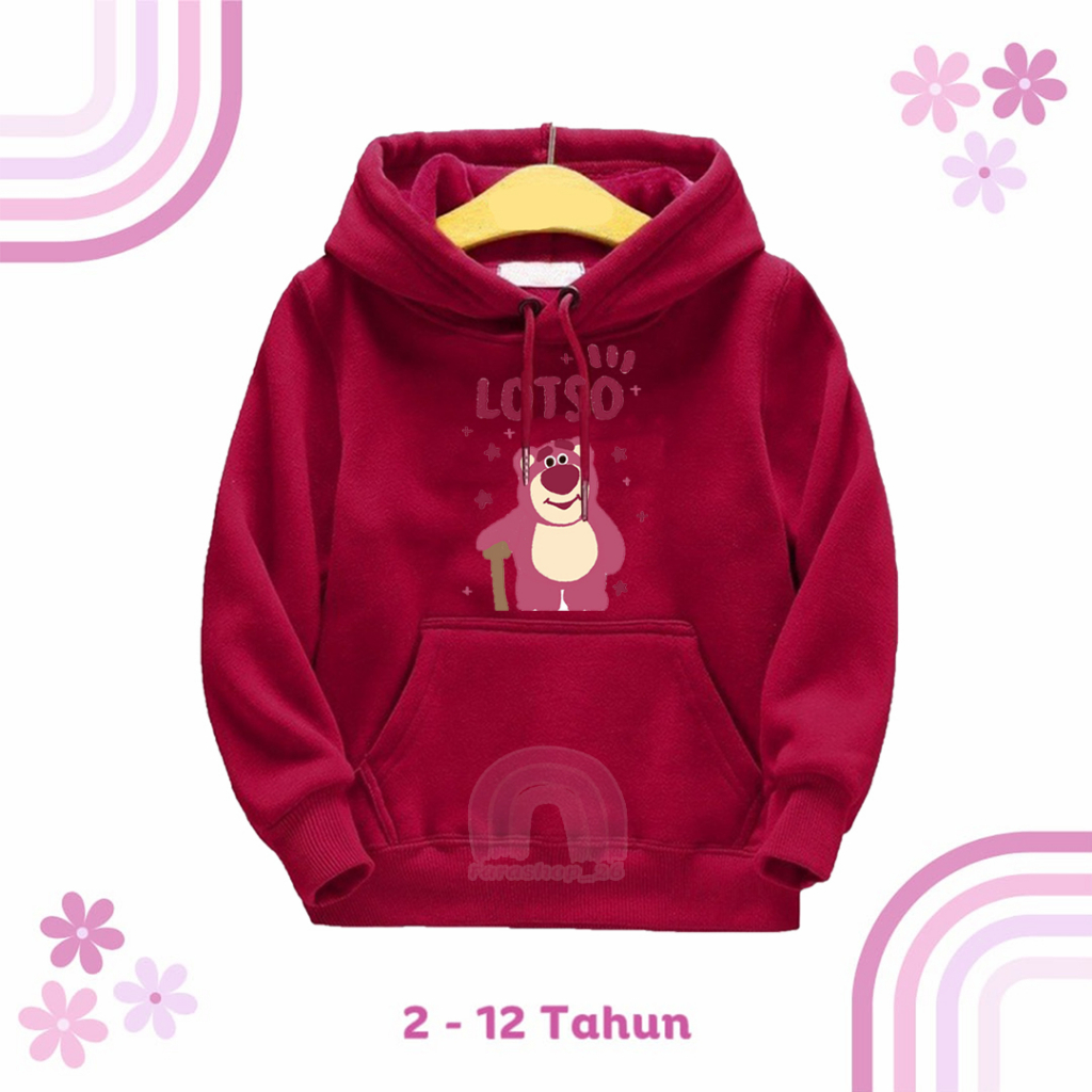 Jual Jaket Hoodie Lotso Anak Perempuan Laki Laki Umur 2 3 4 5 6 7 8 9 ...