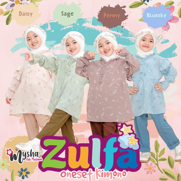 Jual Mysha Kids Muslimah - One set Anak perempuan Muslim ZULFA Oneset ...