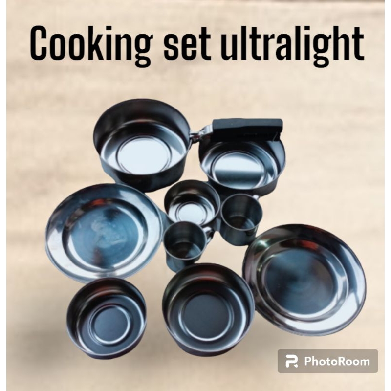 Jual Cooking set ultralight alat masak outdoor 9 set | Shopee Indonesia