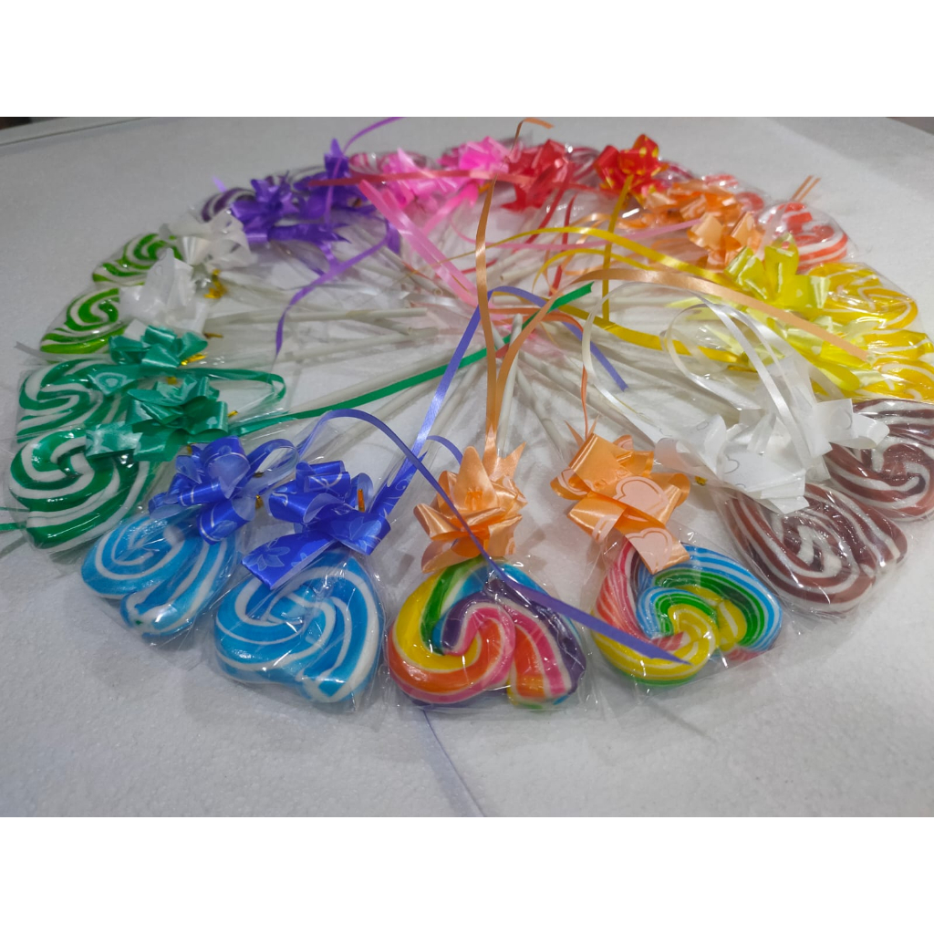 Jual Permen Lolipop bentuk Hati Love 4cm harga per pack isi 20 pcs ...