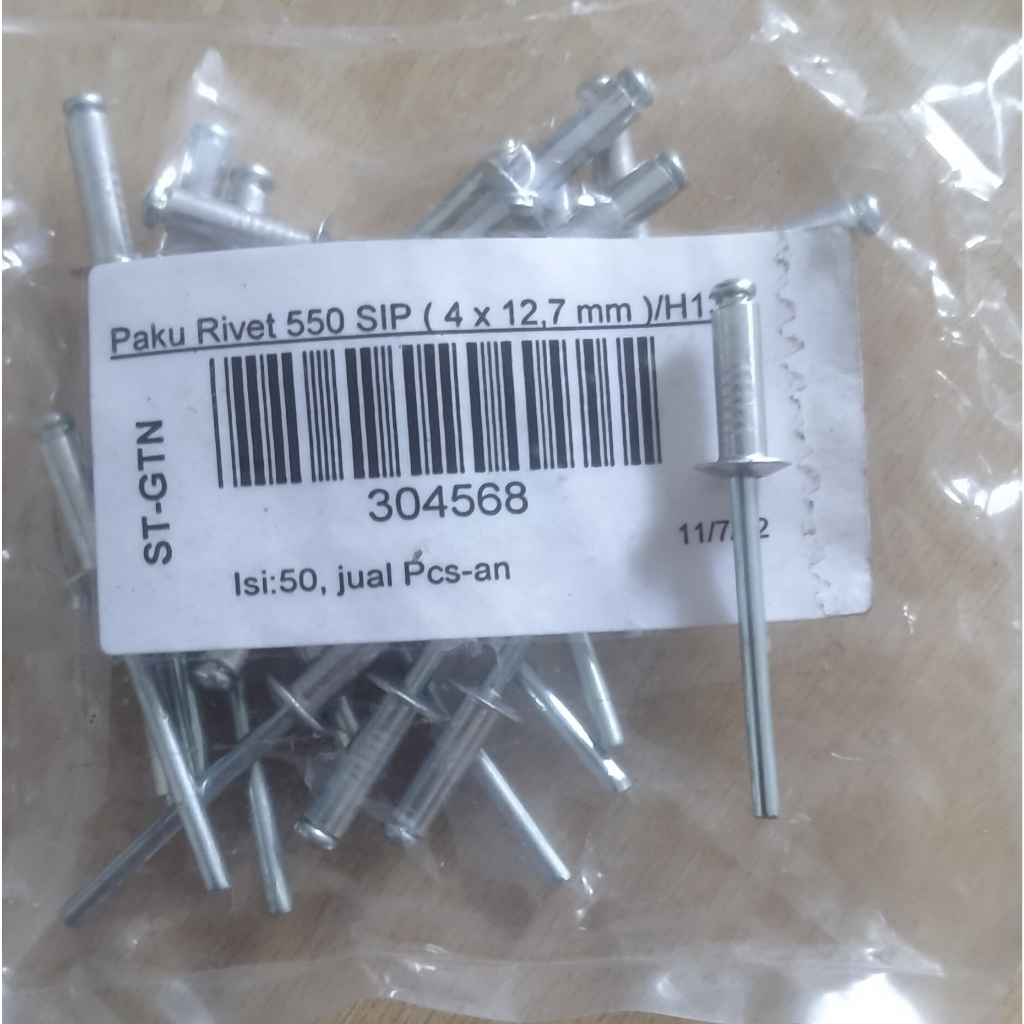 Jual Paku Rivet 550 SIP ( 4 x 12,7 mm ) | Shopee Indonesia