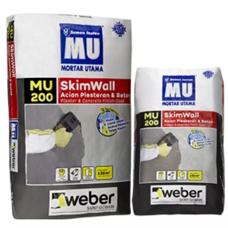 Jual Semen MU 200 mortar utama Acian Skimwall | Shopee Indonesia