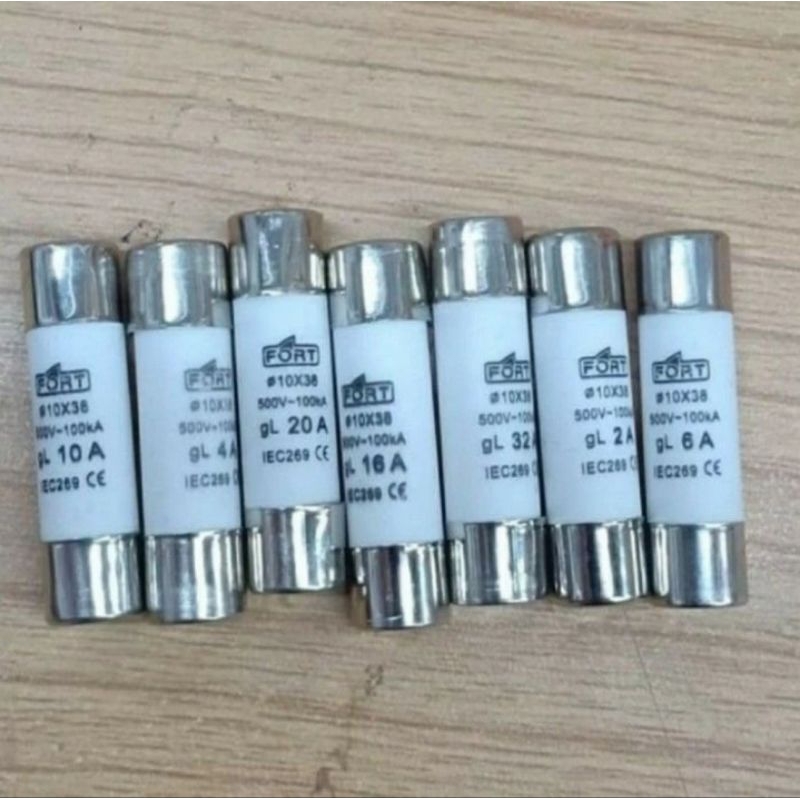 Jual Fuse Link Ceramic 10x38 10 x 38 1A 2A 4A 6A 10A 16A 20A 25A 32A ...