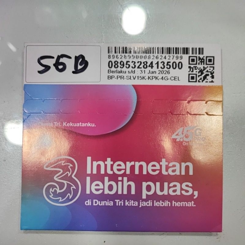 Jual kartu tri 2gb 3gb,5gb,6gb kouta | Shopee Indonesia
