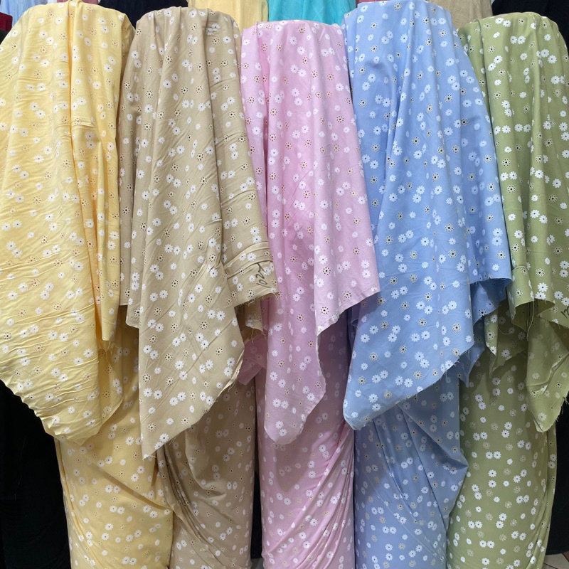 Jual kain katun Printing ELEYET/Bolong2 (harga 50cm/setengah mtr ...