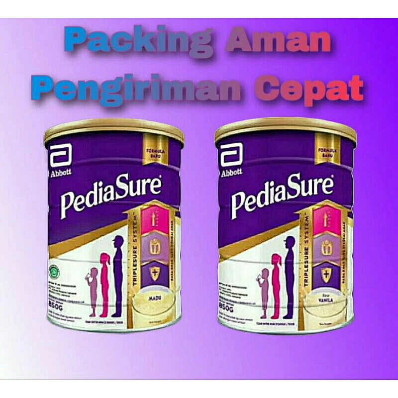 Jual PEDIASURE TRIPLESURE VANILA MADU 850 GRAM KEMASAN BARU | Shopee Indonesia