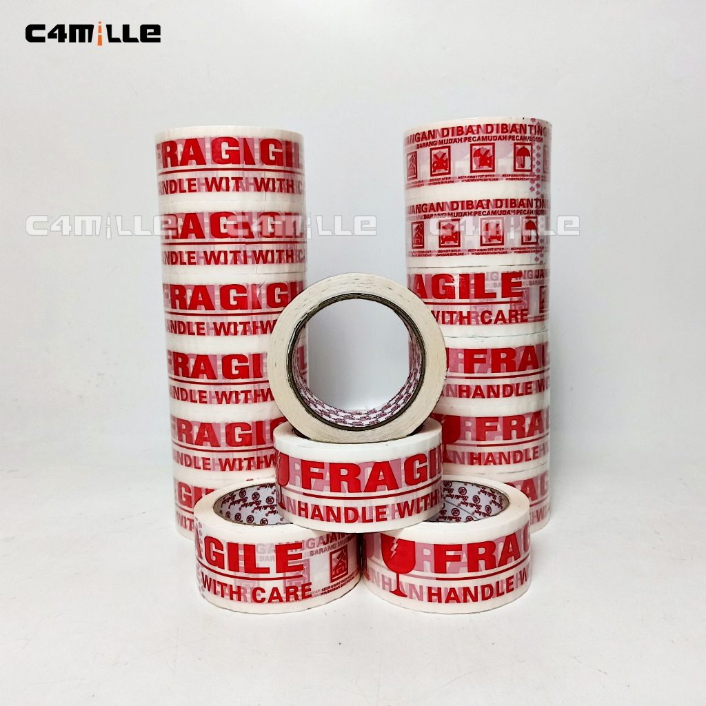 Jual LAKBAN FRAGILE PUTIH BODHI TBL 48 MM X 100 YARD JANGAN DIBANTING ...