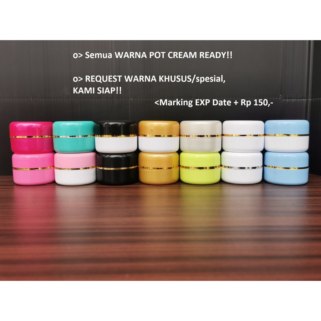 Jual Pot Cream 12,5 GR Pot Krim Kemasan Kosmetik / Pot Cream 12.5gr ...