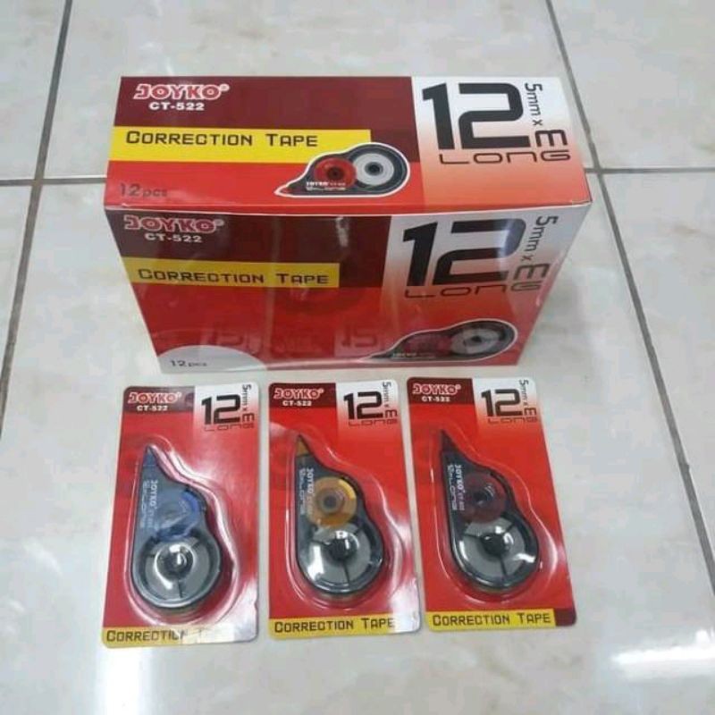 Jual Tipex Kertas Joyko CT-522 12m Long / Correction Tape Joyko CT-522 ...