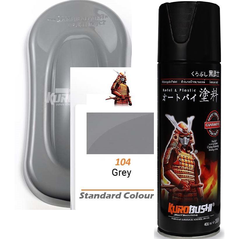 Jual Pilok Pilox Cat Semprot Samurai Paint Kurobushi Warna Grey / Abu - Abu Glossy (104) 400cc ...
