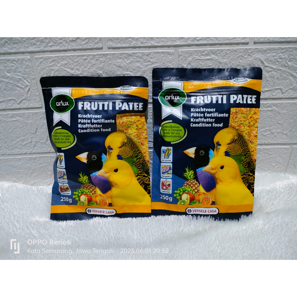 Jual FRUTTI PATEE 250GR EGG FOOD PAKAN BURUNG KENARI, LOVE BIRD, FINCH ...