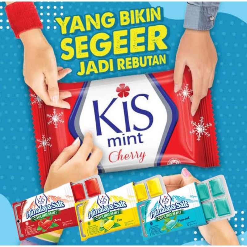 Jual Kiss Permen Himalayan Salt Blister Cherry Mint Blister 32g 8blis | Shopee Indonesia