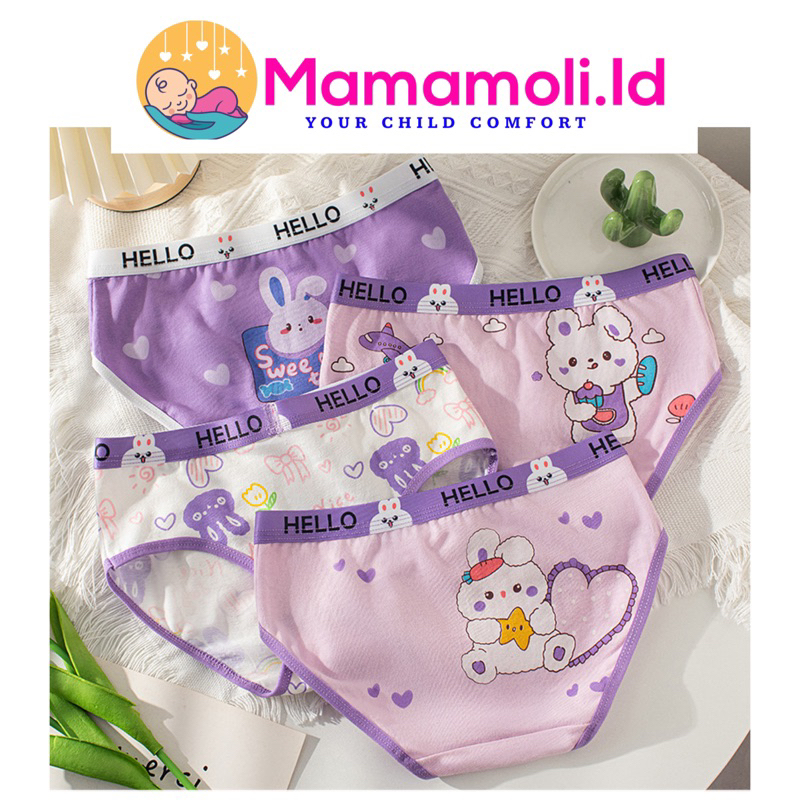 Jual Celana Dalam Anak Model Segitiga Anak Cewek Perempuan 4 In 1 ( 4 ...