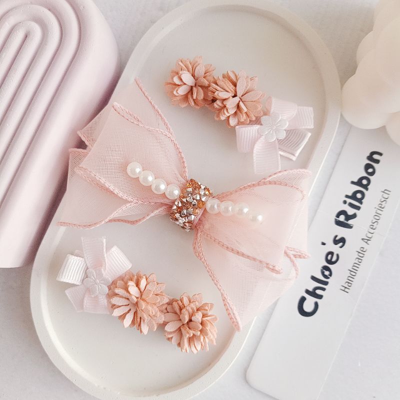 Jual Chloe's Ribbon | Handmade Hairclip Set 3pcs JEPIT BELINDA ...