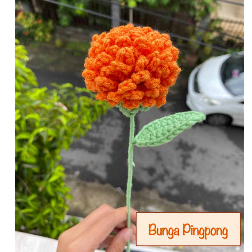 Jual Bunga rajut pertangkai/ Crochet flower/ buket bunga/ buket/ kado ...