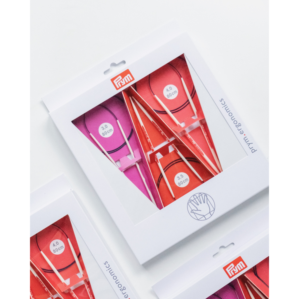 Jual Prym Ergonomic Circular Knitting Needle 80 cm - Set of 3 (Jarum ...