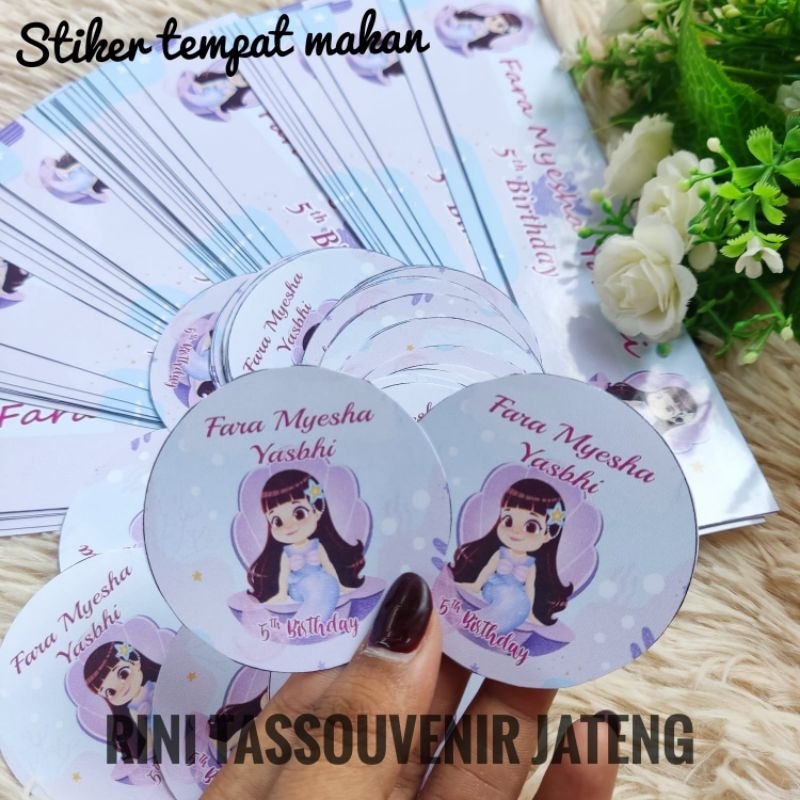 Jual Stiker makanan waterproof custom design | Shopee Indonesia