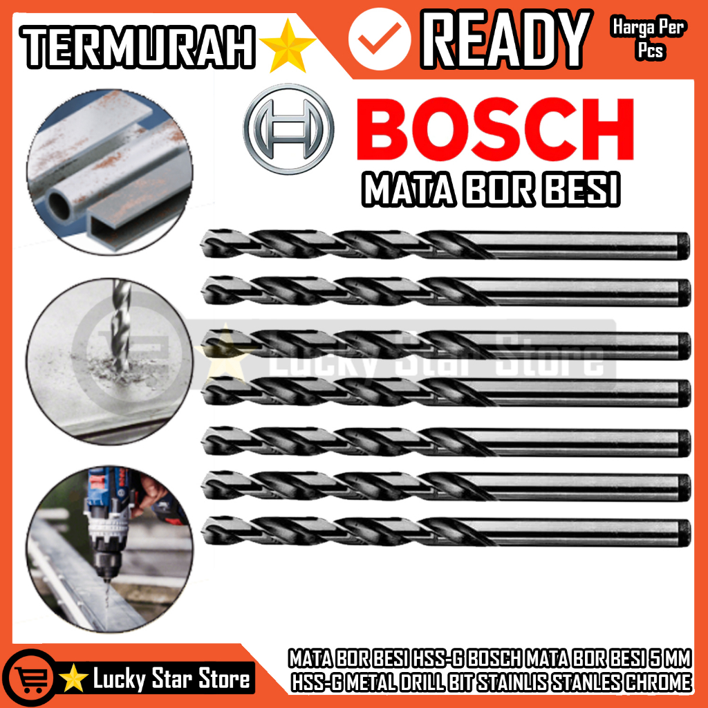 Jual METAL DRILL BITS BOSCH BOSCH MATA BOR PENGEBOR BESI METAL BAJA COR ...