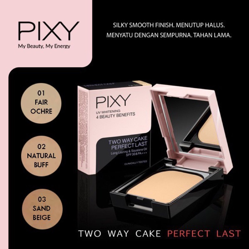 Jual PIXY TWO WAY CAKE PERFECT LASH / BEDAK PADAT DENGAN SPF 30 PA ...