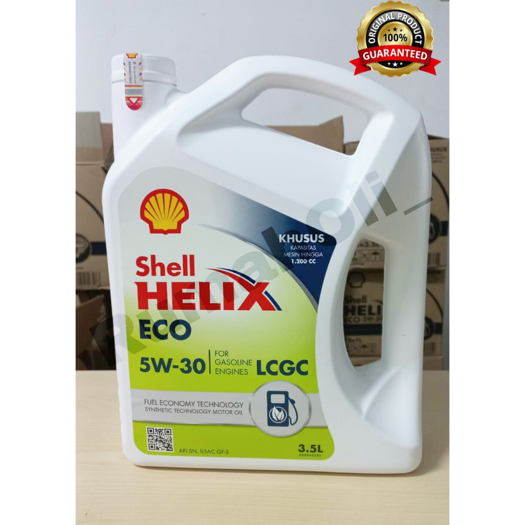 Jual Shell Helix ECO 5W-30 ( 1 Galon / 3.5 Liter ) | Shopee Indonesia