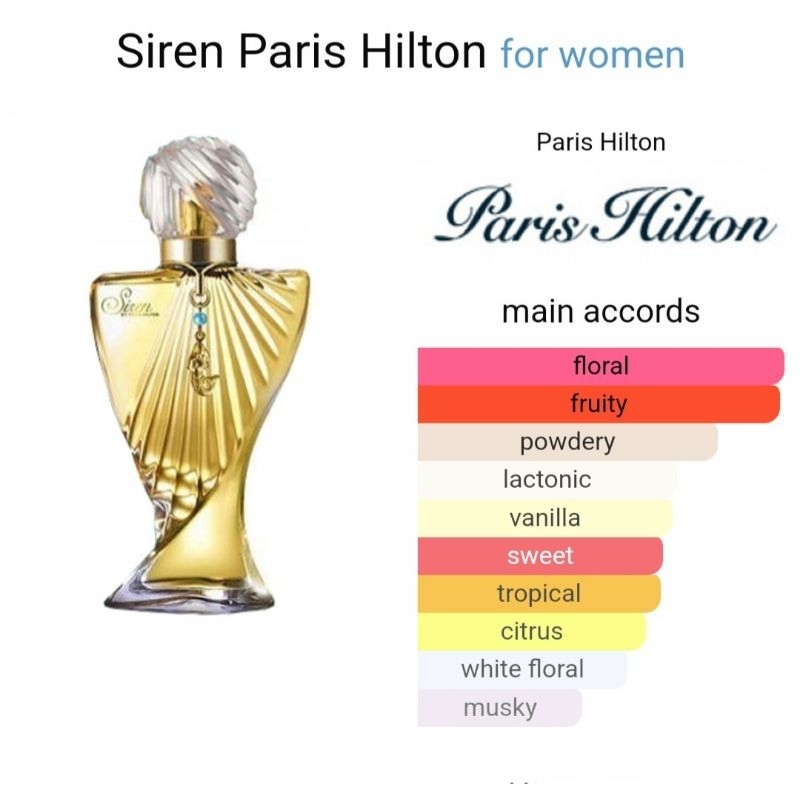 Jual Parfum Paris Hilton Siren.for women.(Extrait de Perfume).by Rohmah ...