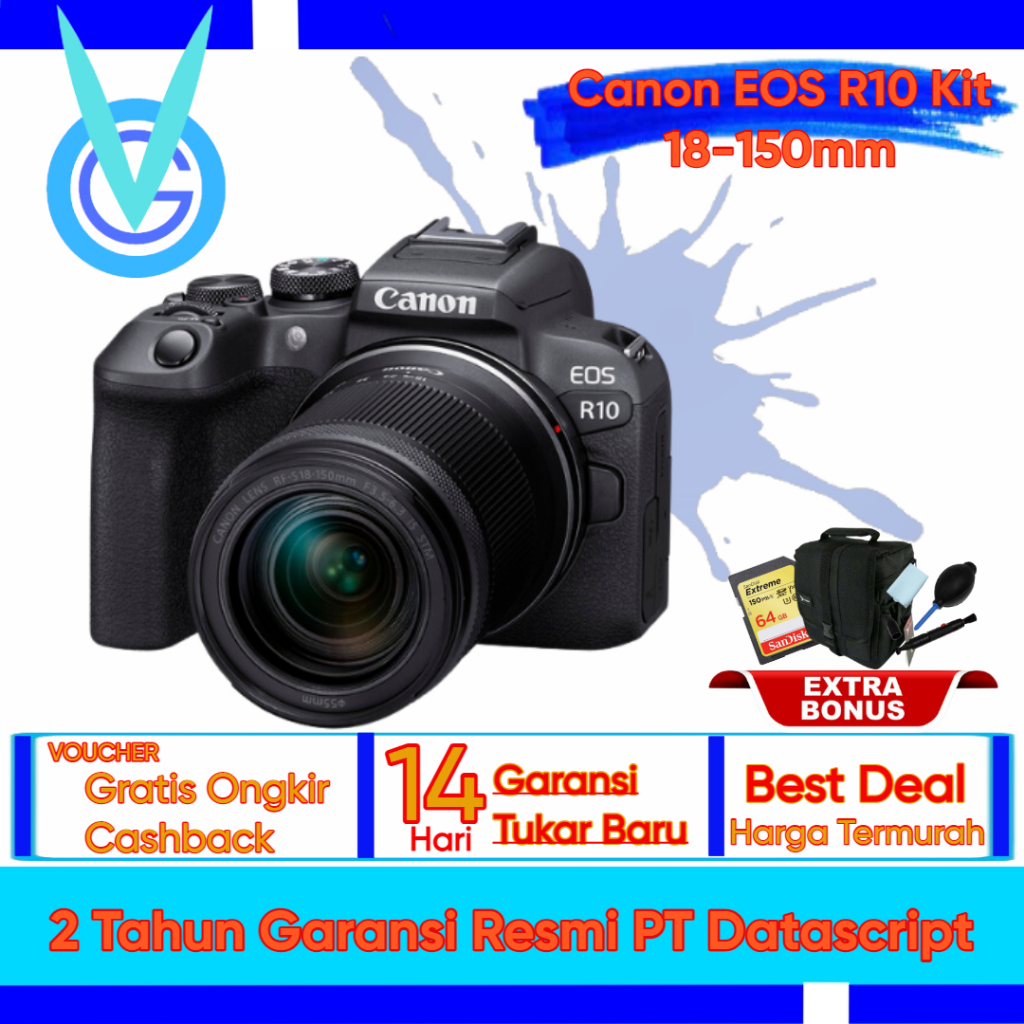Jual Canon EOS R10 Kit 18-150mm Mirrorless Camera | Shopee Indonesia