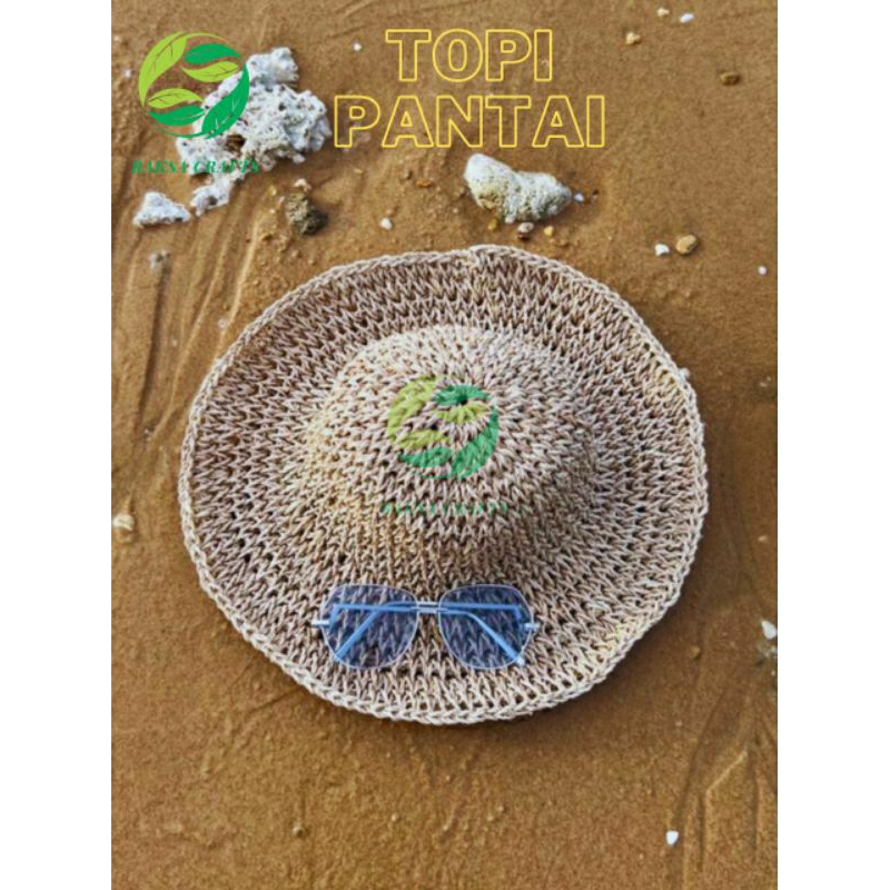 Jual Topi Bucket Wanita Bahan Jerami Rajut Handmade Gaya Korea Untuk ...